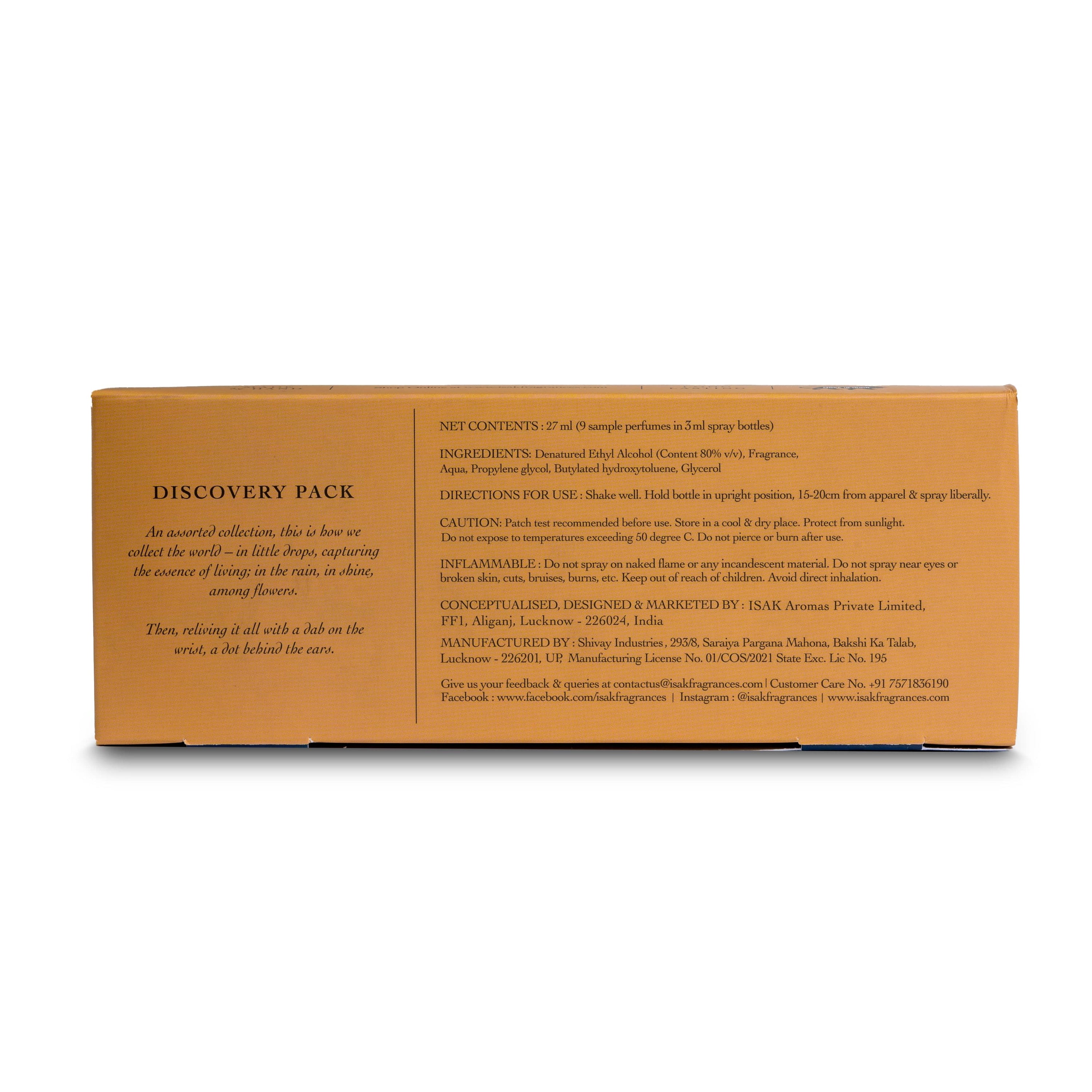 Shop for Discovery pack a sample pack of entire collection by ISAK ...
